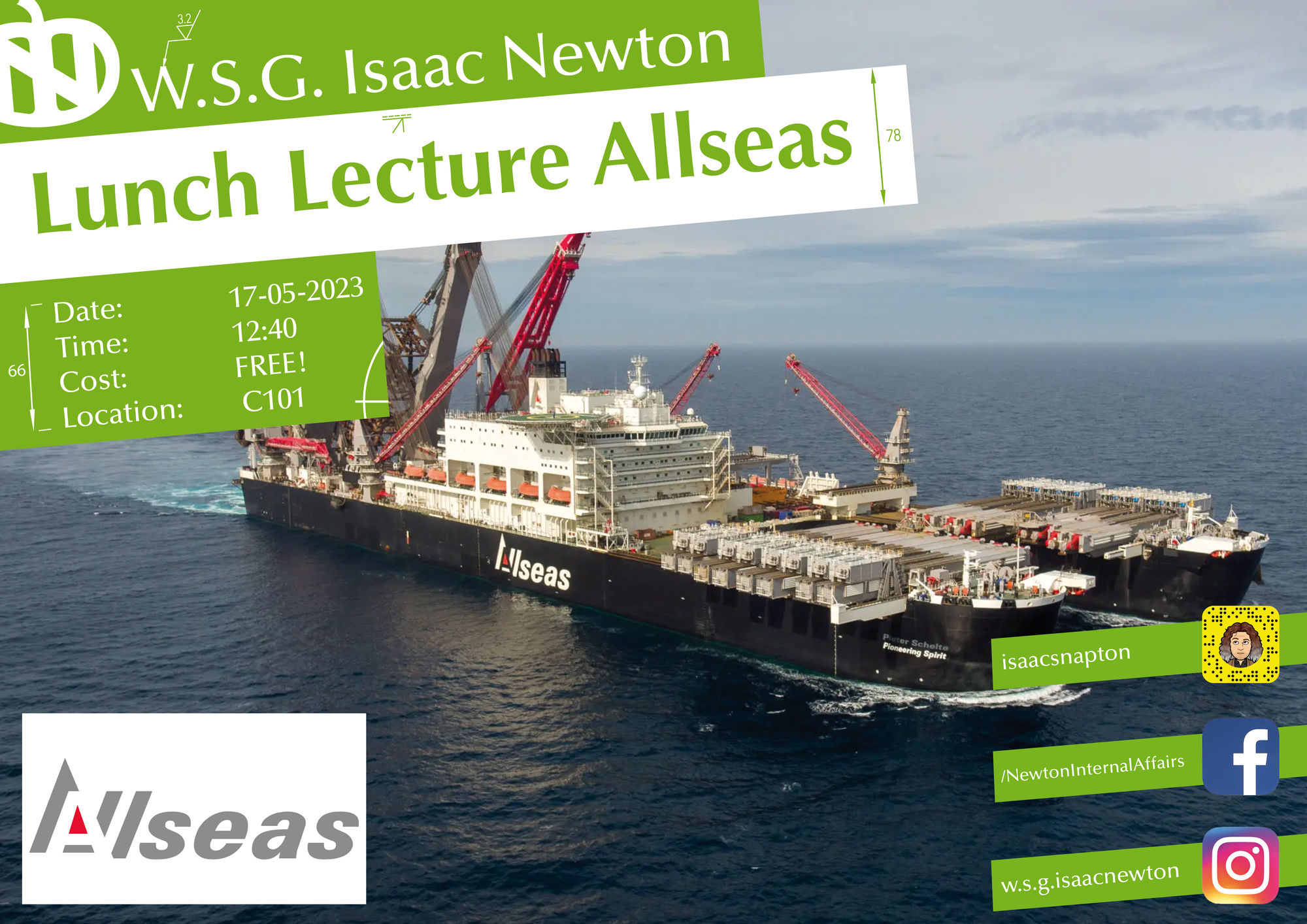 W.S.G. Isaac Newton - Events